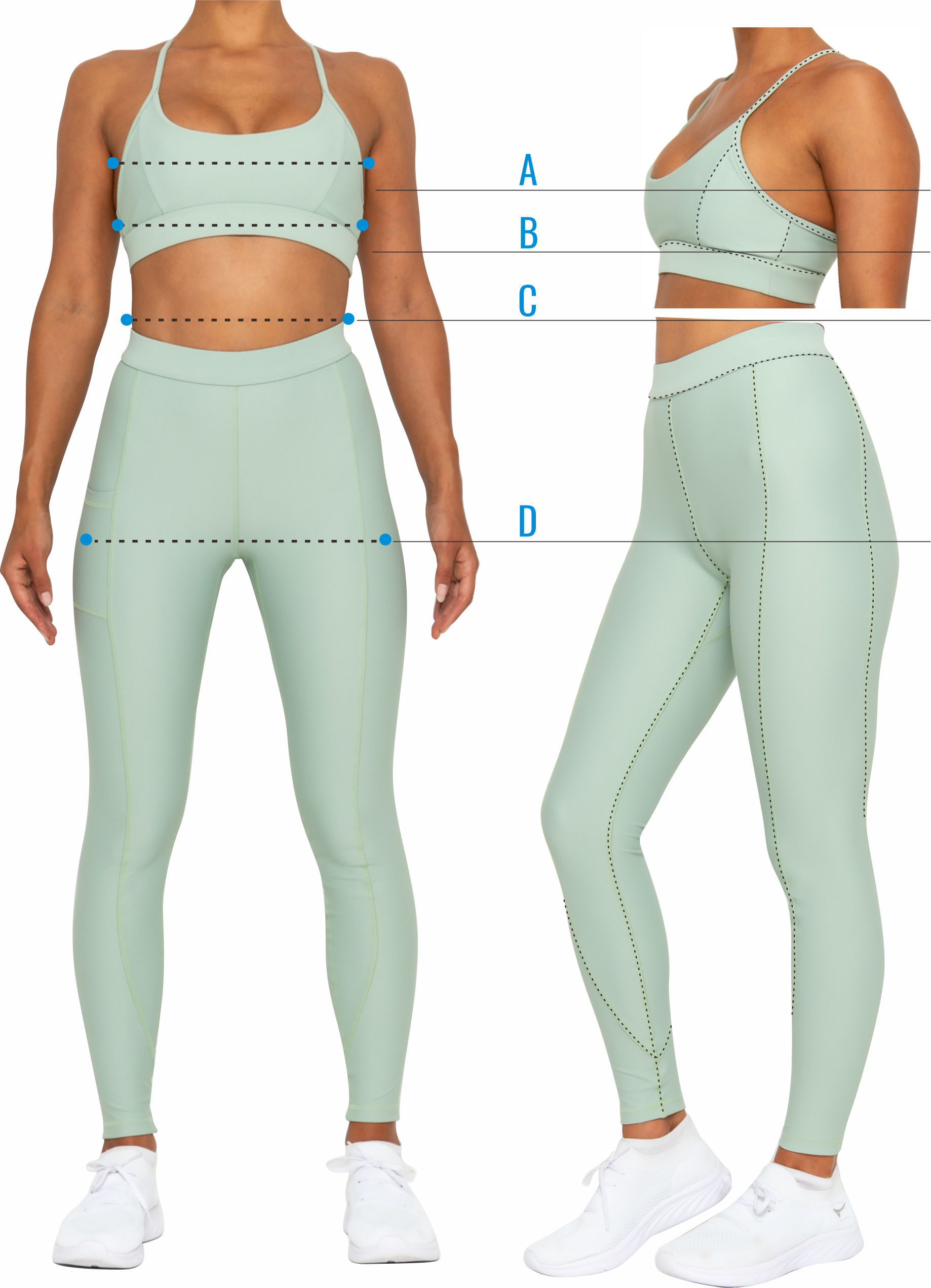 Our size guide is body sizes